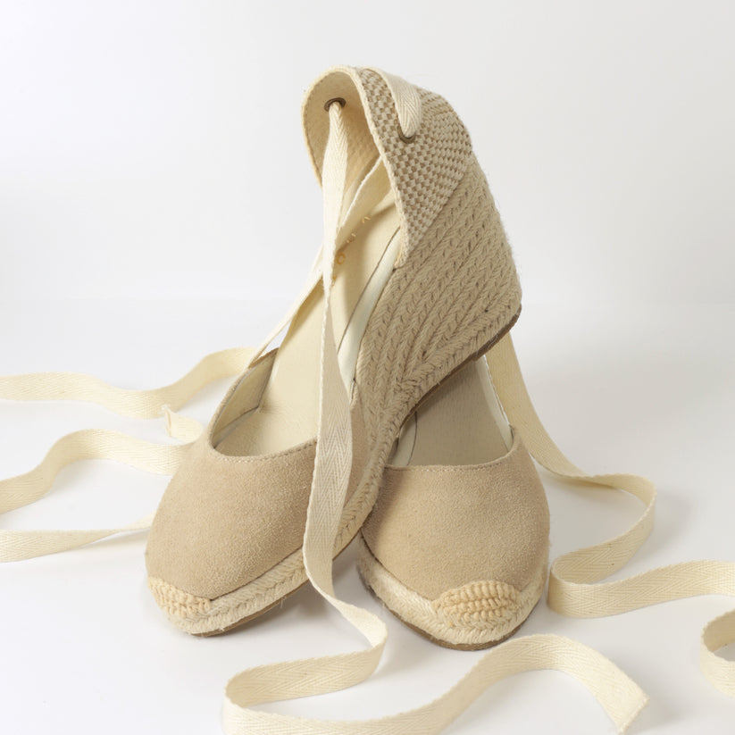 Wedge Espadrille - Beige – Kokoon